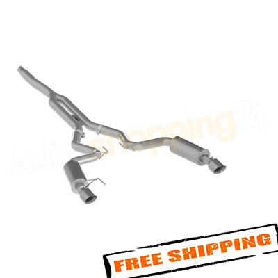 MBRP Dual Split Rear 3" Cat Back Exhaust for 15-23 Ford Mustang 2.3L ...