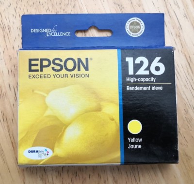 2015 Epson GENUINE 126 Hight-Capacity T126420 Yello Ink NX330 NX430 435 ...