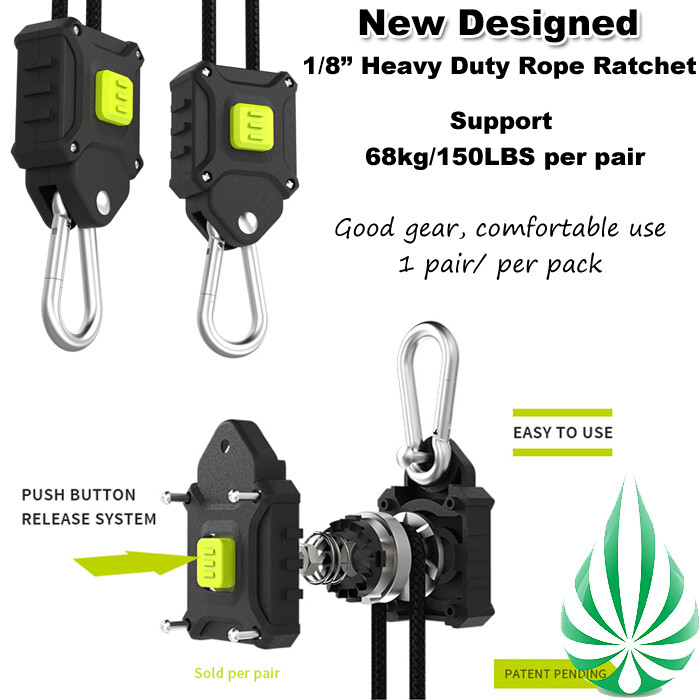 4PCS Quality Adjustable Rope Ratchet Hydroponic Grow Tent Light ...