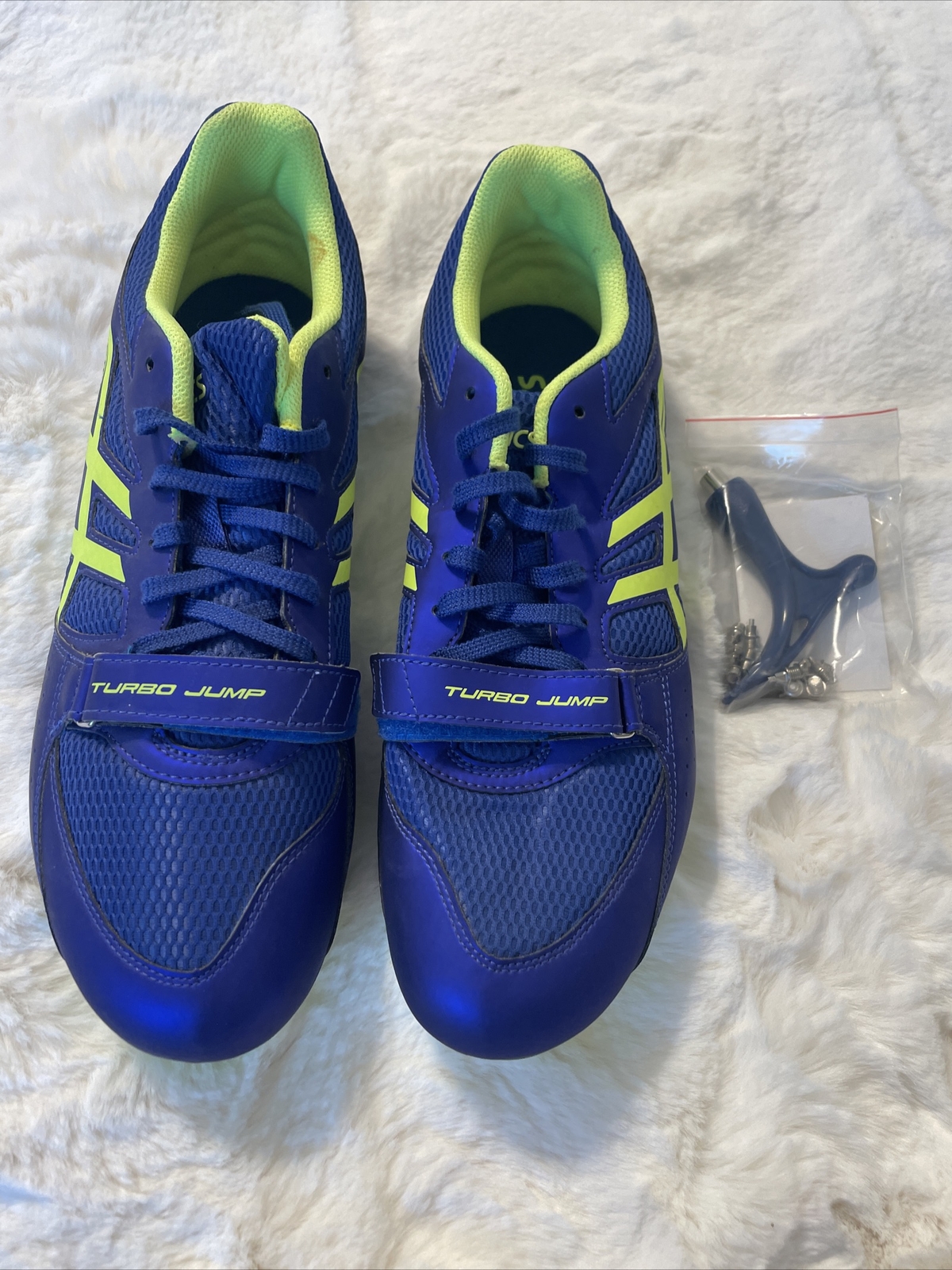 Asics Track Shoes Turbo Jump 2 Deep blue,flash yellow… - Gem