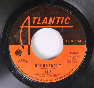 Rock 45 YES - ROUNDABOUT / LONG DISTANCE ROUNDABOUT on ATLANTIC | eBay