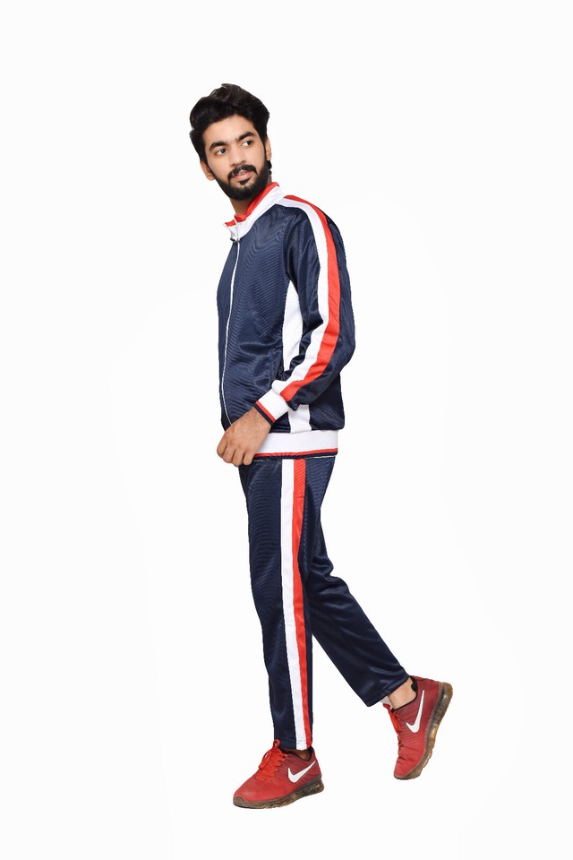 Men's Tracksuit Set Athletic Full Zip Casual Sports Jogging Gym ...