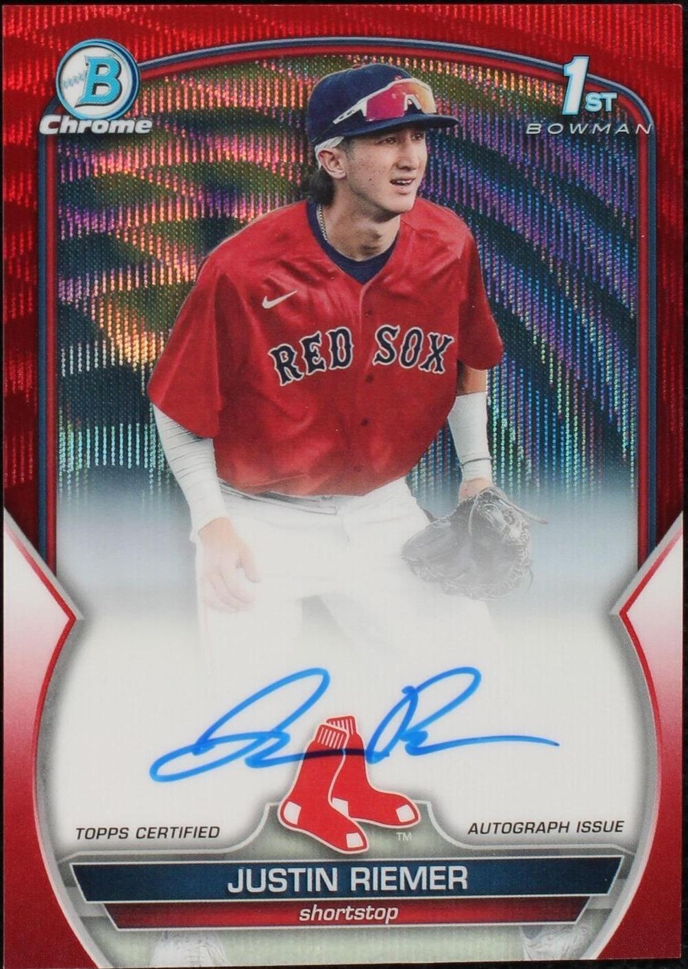 2023 Bowman Draft - Chrome Prospect Autographs Justin Riemer #CDA-JRI ...