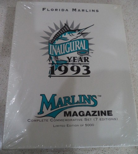 New 1993 Florida Marlins Inaugural Season Magazine Commemorative Set | eBay