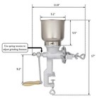 Hand Crank Grain Mill Table Clamp Manual Corn Grain Grinder for Wheat ...