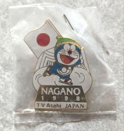 Nagano Olympics Doraemon Pin Badge Souvenir | eBay