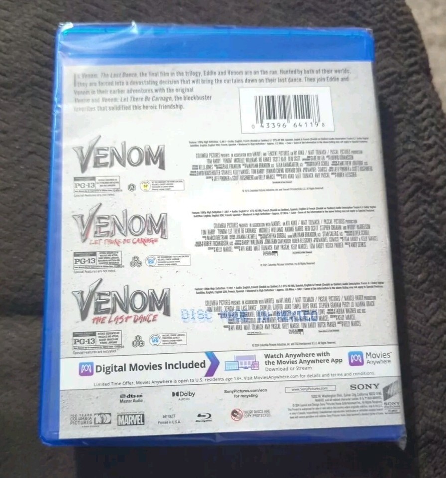 Sealed Venom 3 Movie Collection Blu Ray New Sealed | eBay