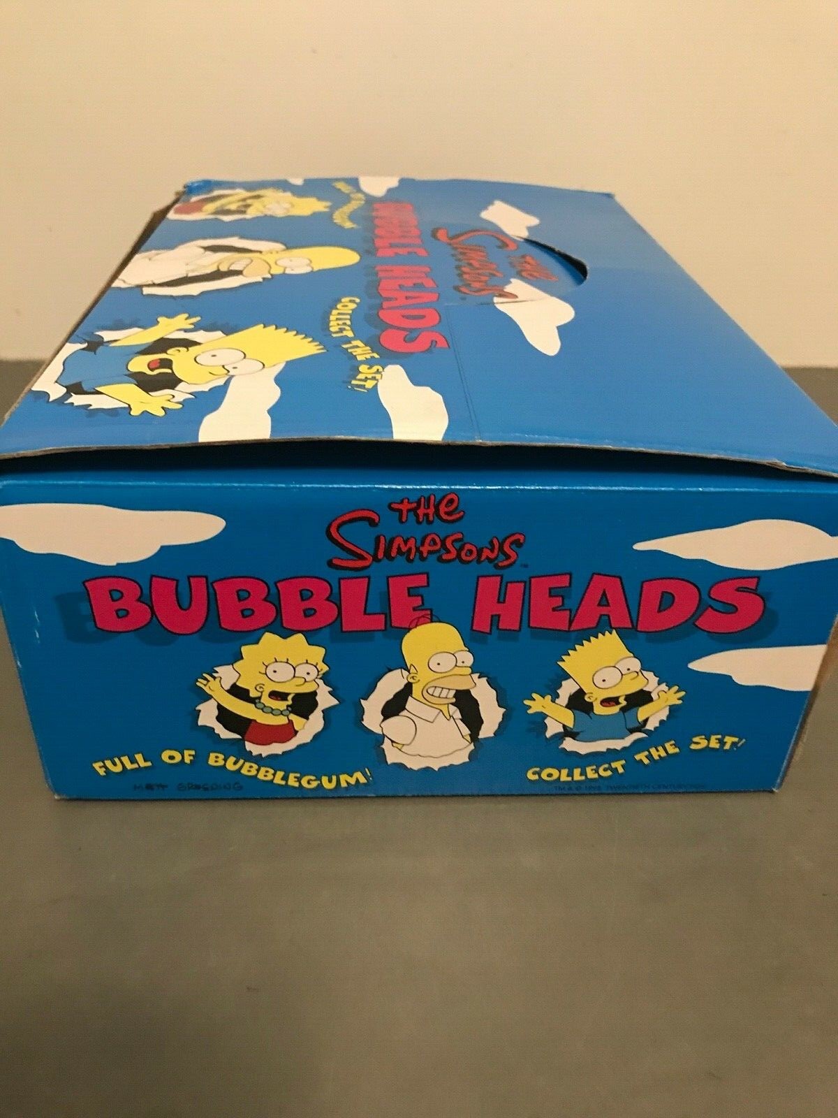 RARE The SIMPSONS "BUBBLE HEADS" BOX of 12 GUM FILLED CONTAINERS | eBay
