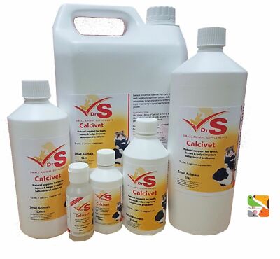 500mls Calcivet Liquid Calcium, Small Pet Supplement, Breeding Rabbit ...