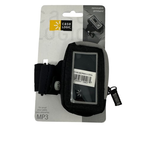 Case Logic Small MP3 Player Case Black/Gray with Removable Armband NIB ...