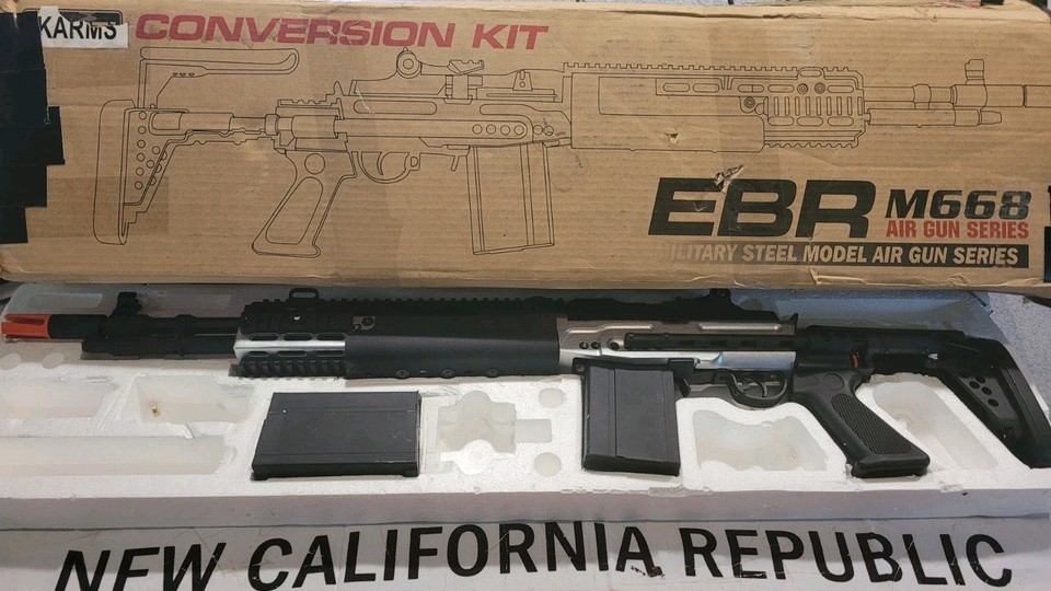 VERY RARE KART Full Metal M14 EBR RIS Custom Sniper Airsoft A.E.G ...
