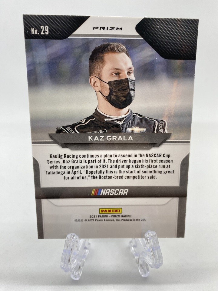 2021 Panini Prizm Racing - Kaz Grala Yellow/Green Hyper!! | eBay