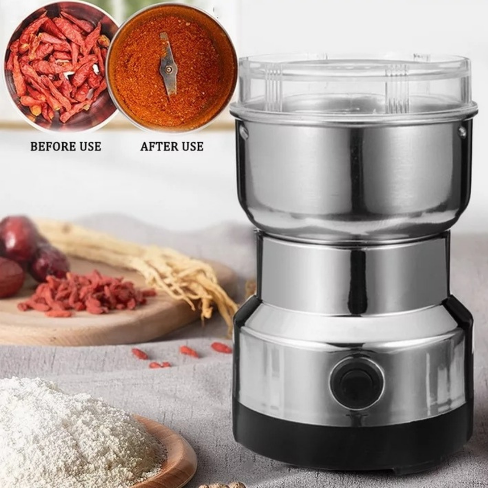 Electric Coffee Bean Grinder Nut Seed Herb Grind Spice Crusher Mill ...