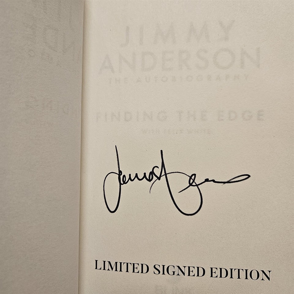 Signed Book - Jimmy Anderson: The Autobiography by Jimmy Anderson First ...