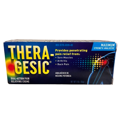 Thera-Gesic Max Strength Dual-Action Pain Relieving Creme 3 Oz EXP 08/ ...