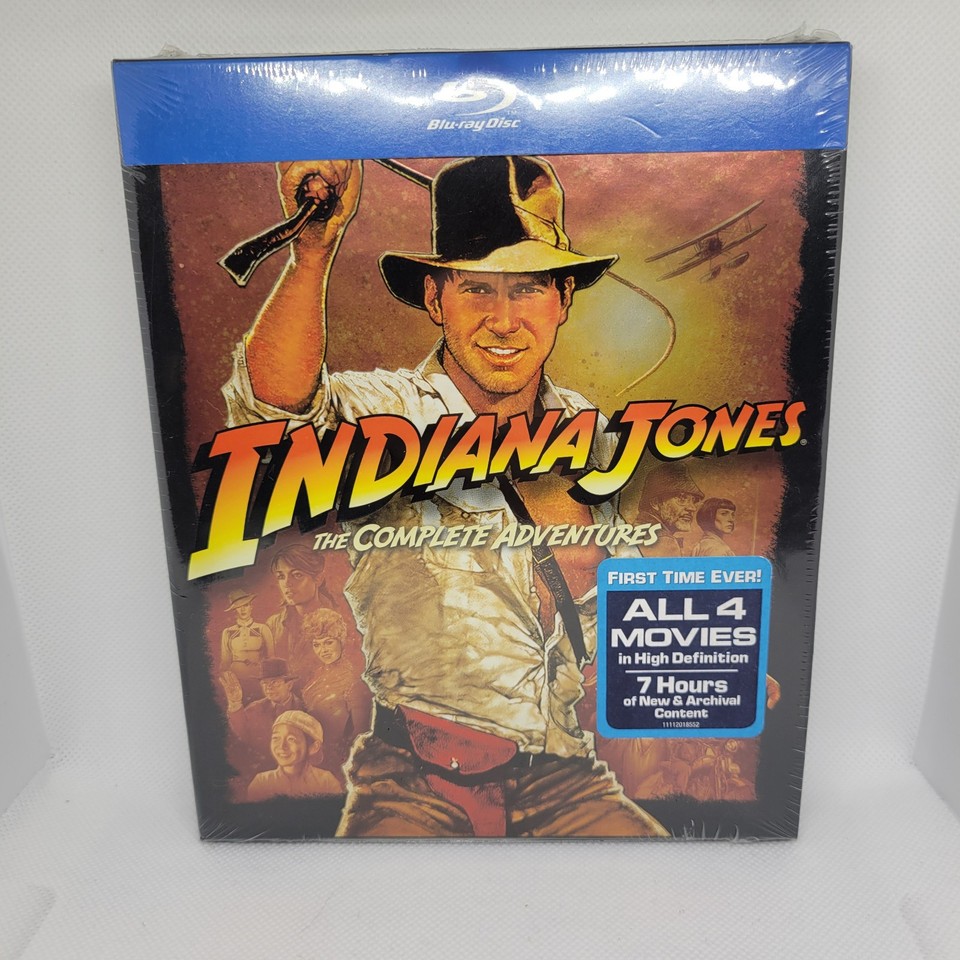 Indiana Jones: The Complete Adventures Blu-ray Boxed Set, 4 Movies New ...