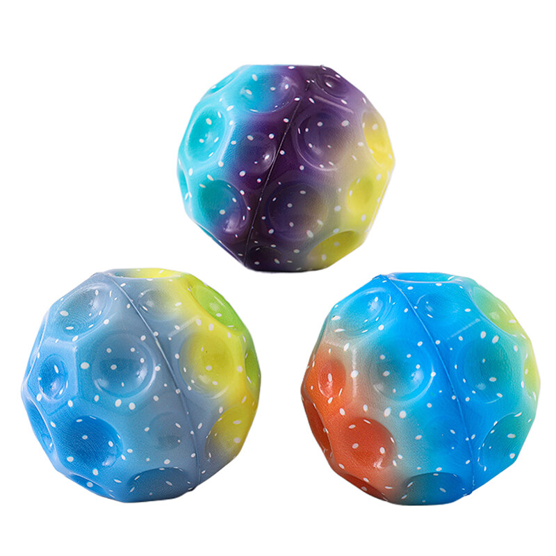 Galaxy Moon Ball Extreme High Bouncing Ball Spaceball Children Toys ...