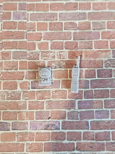 1/12 Scale 3D Printed "COP BADGE & RADIO" For 6" Action Figures & Some ...