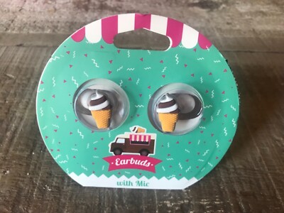summer Ice cream Earphones Headphones Tech 4 you kids gift girls Buds ...