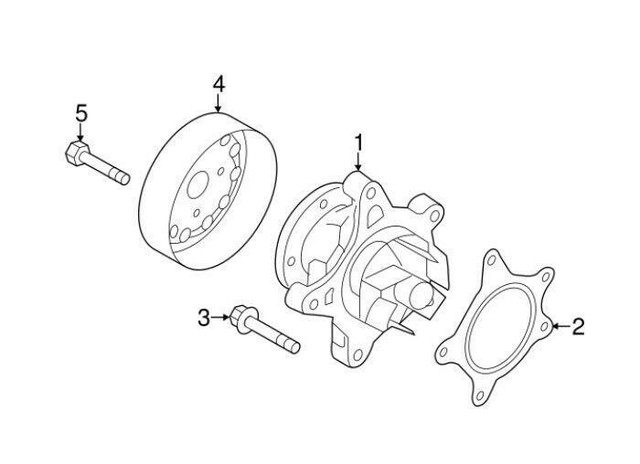 OEM 25100-2R000 Engine Water Pump Assy NX4 Ups # for Hyundai Tucson ...