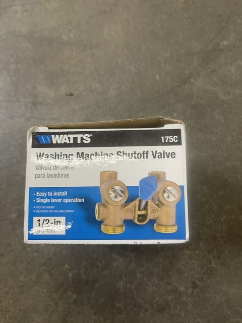Watts 1/2 In. Bronze Sweat X MHT Washing Machine Shutoff Valve 175c for ...