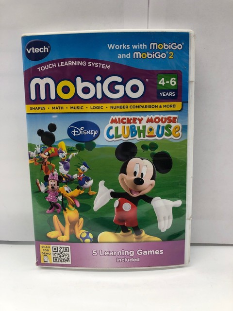 VTech MobiGo Mickey Mouse Clubhouse 5 Learning Games Software Age 4 - 6 ...