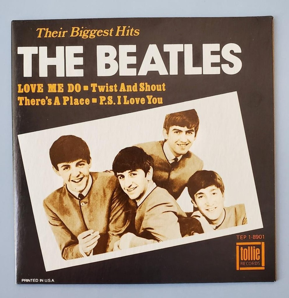 The Beatles Their Biggest Hits Tollie EP TEP 1-8901 with picture cover ...