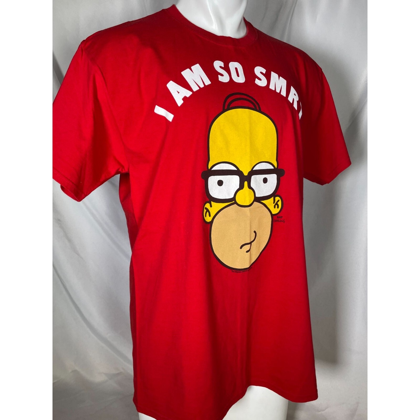Homer Simpson I Am So SMRT The Simpsons Official Red … - Gem