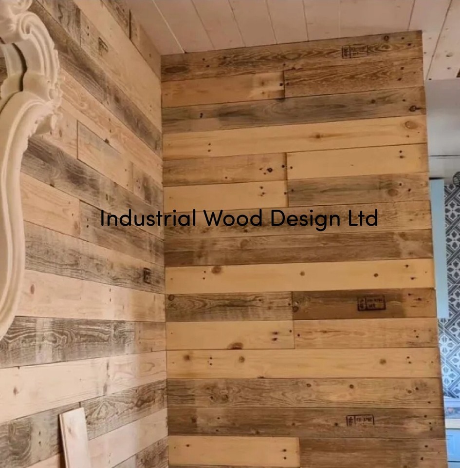 1m²-Reclaimed Pallet Wood FREE P&P - Wall Cladding Recycled Timber ...