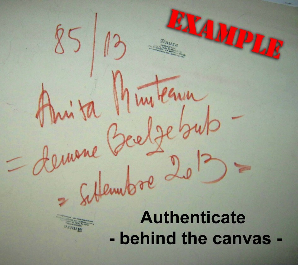 Modern Contemporary Art Painting Figure Realism Skull Frog Crown Animal ...