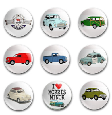 25mm MORRIS MINOR BUTTON BADGES X9 | eBay