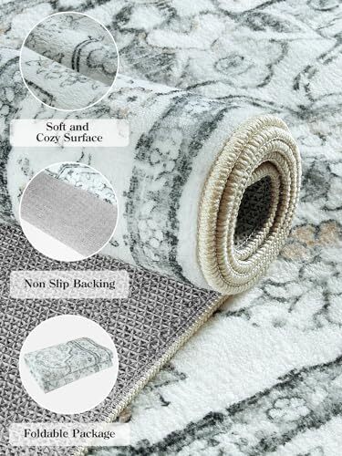 Oriental Rug,Washable Entry Rugs for Inside House Non-Slip,Boho Rugs ...