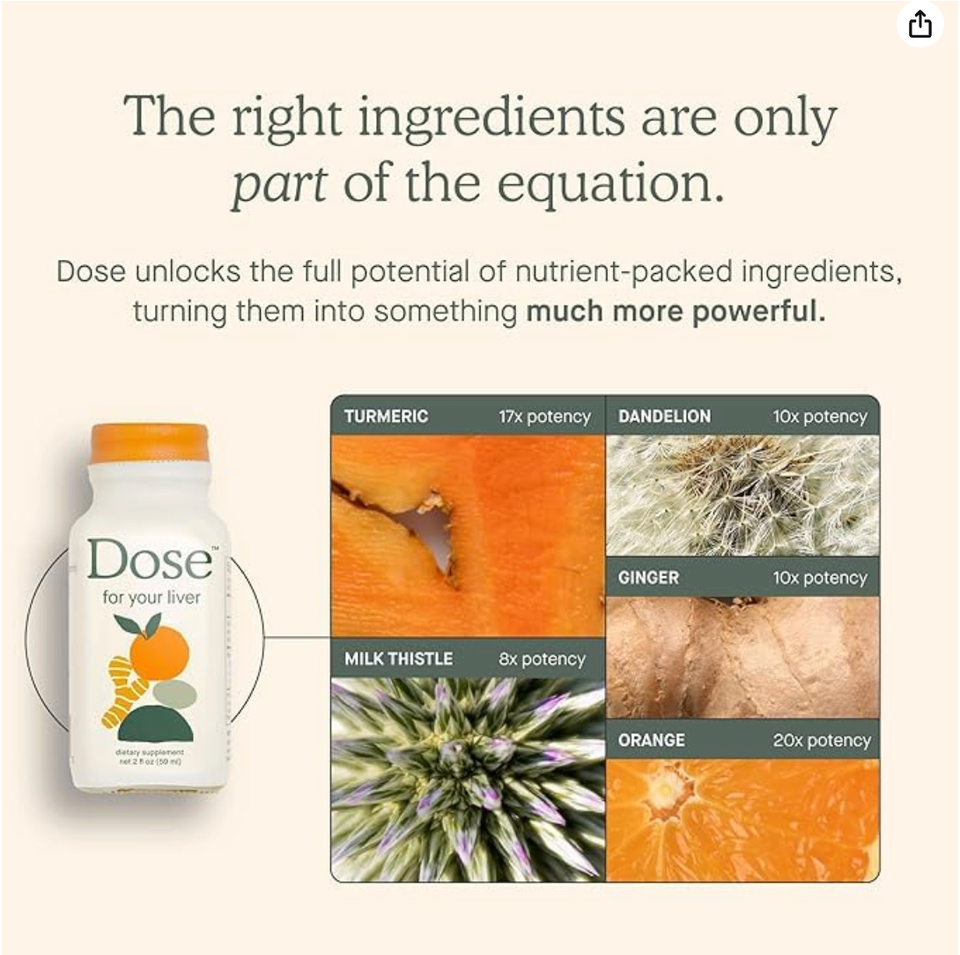 6 Pack Dose For Your Liver Detox Shots- 2oz - Milk Thistle, Dandelion, Ginger + | eBay