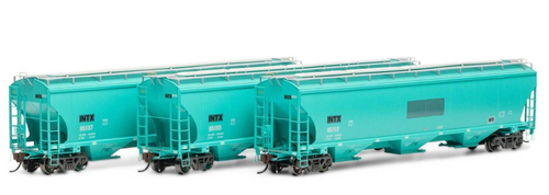 HO Scale Athearn G97153 Interstate Comm INTX Trinity 3-Bay Covered ...