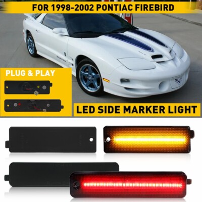 4 PCS LED Fender Side Lights for 1998-2002 Pontiac Firebird Car Auto ...