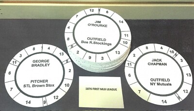 1876 First Major League Cadaco All-Star Baseball (103 PRE-CUT Discs) | eBay