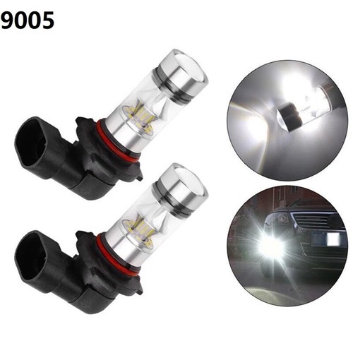 2X 6000K Super White H10 9045 9145 9140 100W 1200LM LED Fog Light Bulb ...