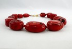 Vintage Kenneth Lane Dyed Red Isididae Lamouroux Bamboo Coral Necklace ...