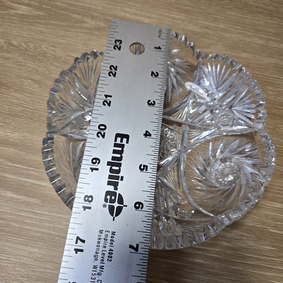 Vintage ABP Brilliant Period Cut Glass 6" Bowl- Hobb Star Pattern | eBay