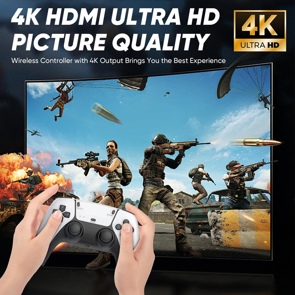 2026 New Retro Game Console: 4K HDMI TV Console, 80,000+ Classic Games ...