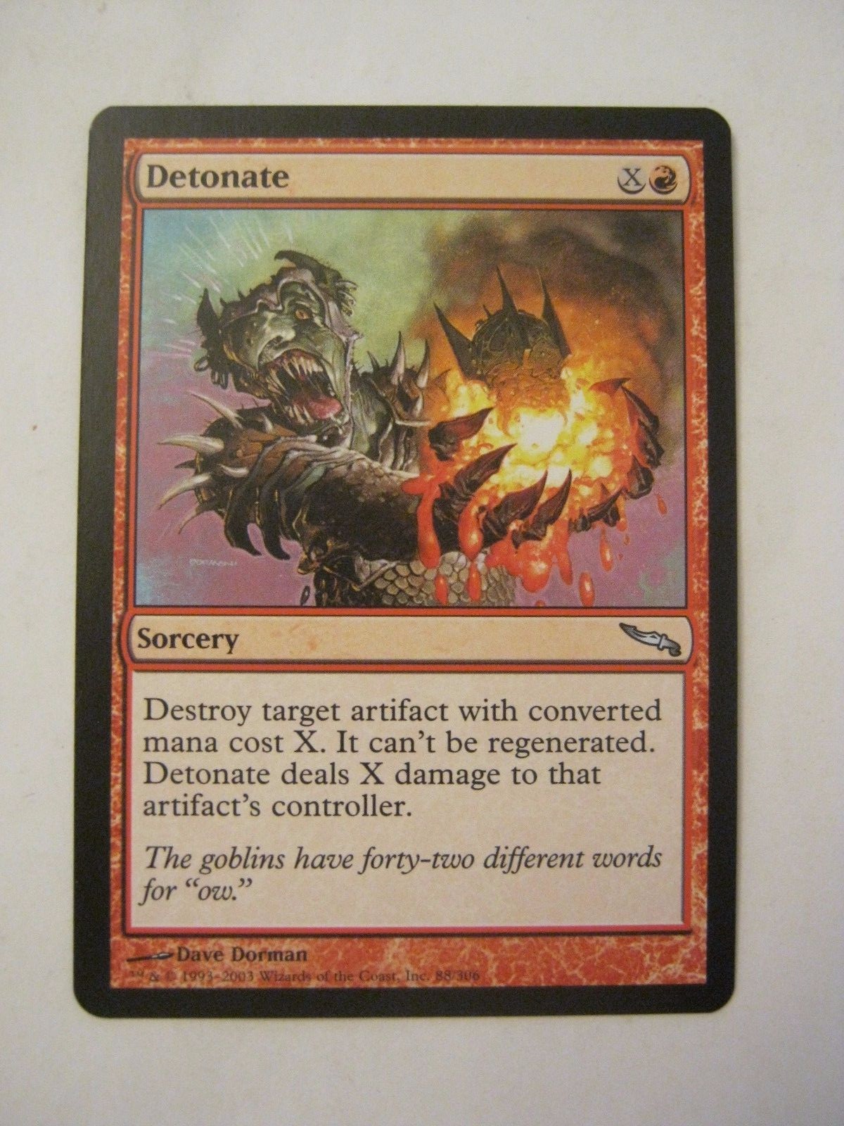 Magic The Gathering Sorcery Detonate Game Card #88 of 306 (011-41) | eBay