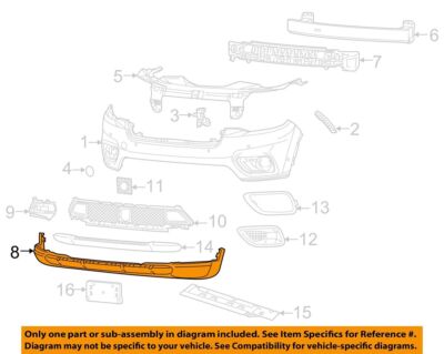 MOPAR OEM 2019-22 Cherokee Bumper- Front Lower Cover 68287976AB | eBay