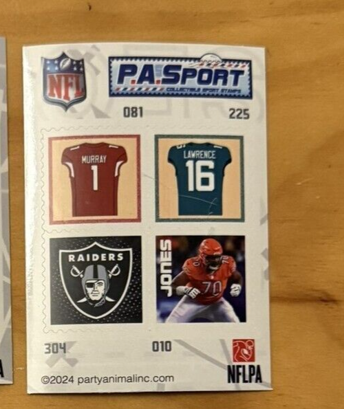 P.A. SPORT NFL 2025 SERIES 3 COLLECTIBLE SPORT STAMPS - PICK YOUR ...