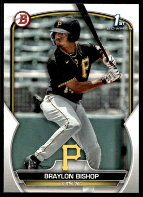 2023 Bowman Prospects 1st Braylon Bishop Rookie Pittsburgh Pirates #BP ...