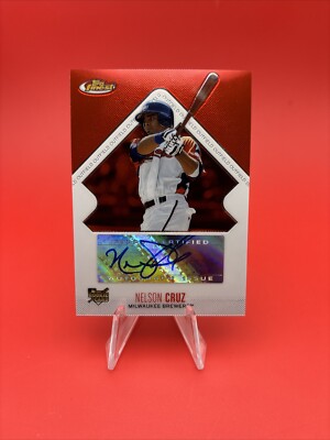 2006 TOPPS FINEST NELSON CRUZ ROOKIE AUTO RED REFRACTOR | eBay
