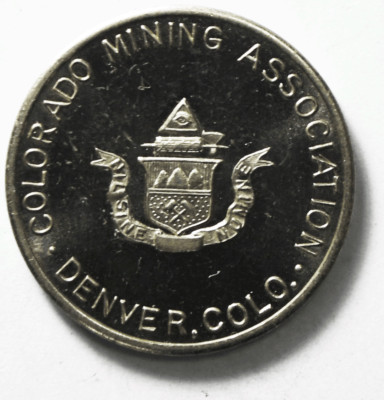 1947 Colorado Mining Association Denver Whitehead Hoag Medal 26mm 50th ...