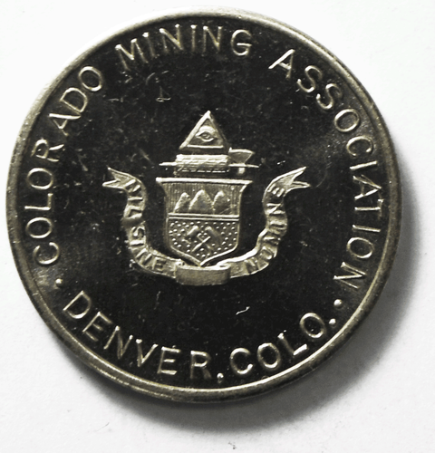 1947 Colorado Mining Association Denver Whitehead Hoag Medal 26mm 50th ...