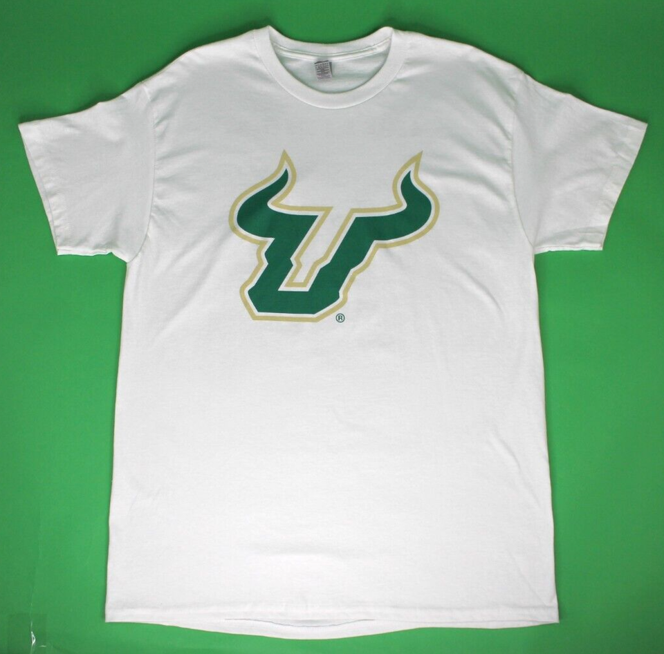 USF South Florida Bulls New Stadium Groundbreaking White T Shirt Sz. L ...