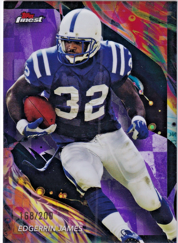 Edgerrin James 168/200 2024 Topps Finest Purple Refractor Colts #123 | eBay