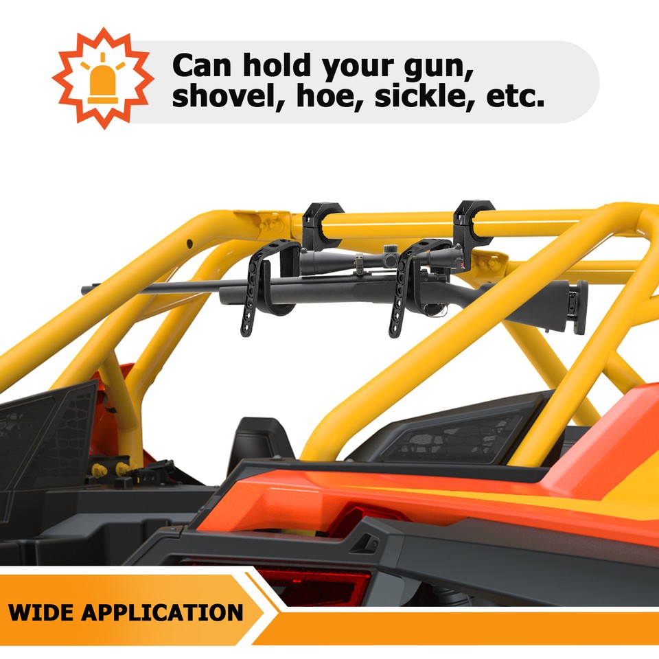 UTV Gun Holder Grip Rifle Shotgun Mount Rack for ATV Polaris RZR Can Am ...